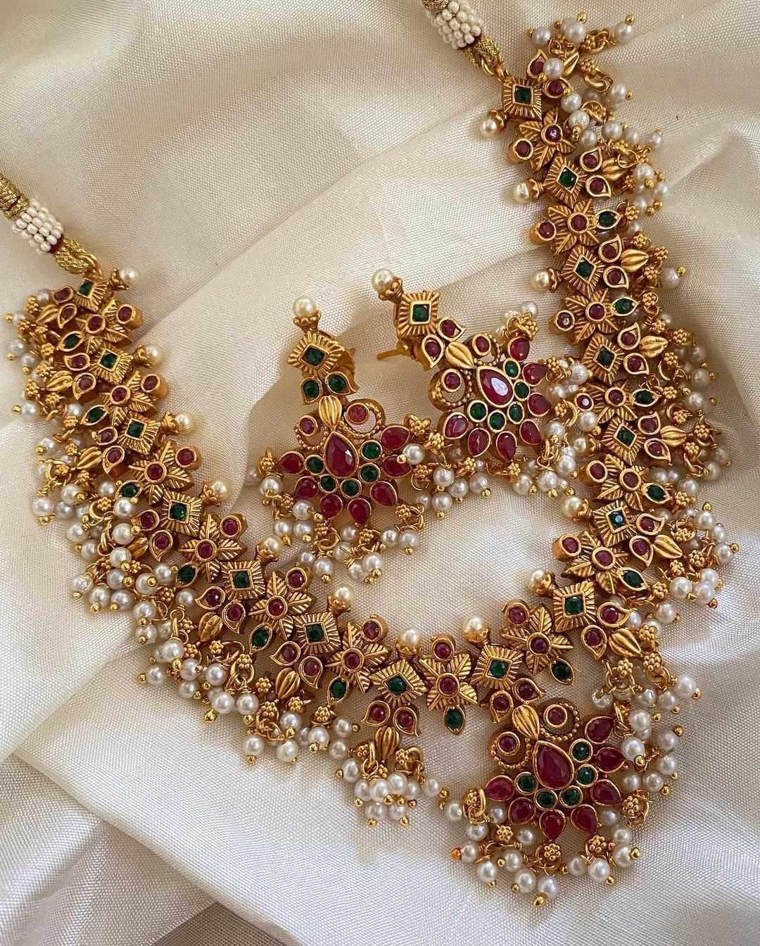 8 South Indian Choker Necklace Design - Girls Fashion Ideas