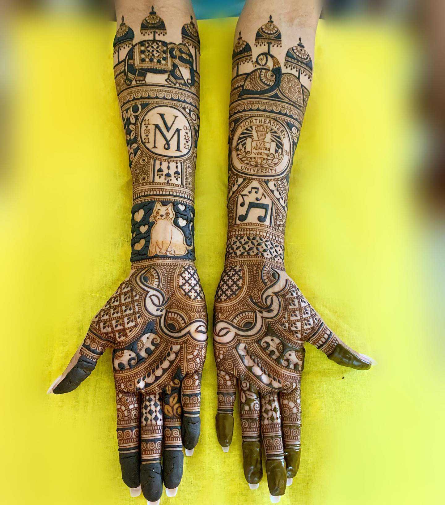 10 Gorgeous Full Hand Mehndi Design For Bridal - Girls Fashion Ideas