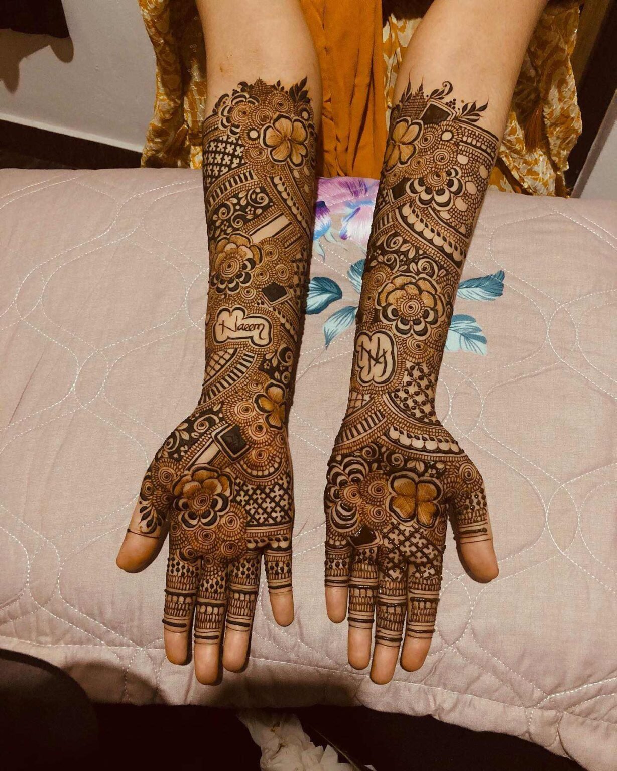Stylish Full Hand Mehndi Design For Bridal - Girls Fashion Ideas