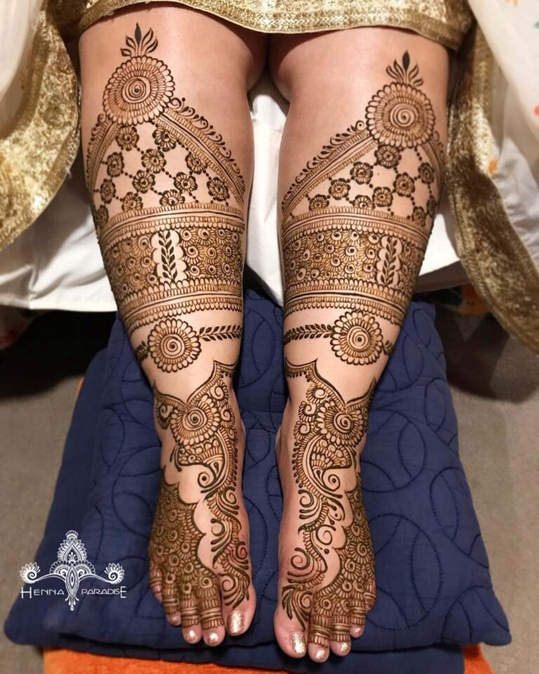 Legs Mehndi Design For Bridal दुल्हन के लिए मेहंदी डिजाइन - Girls ...