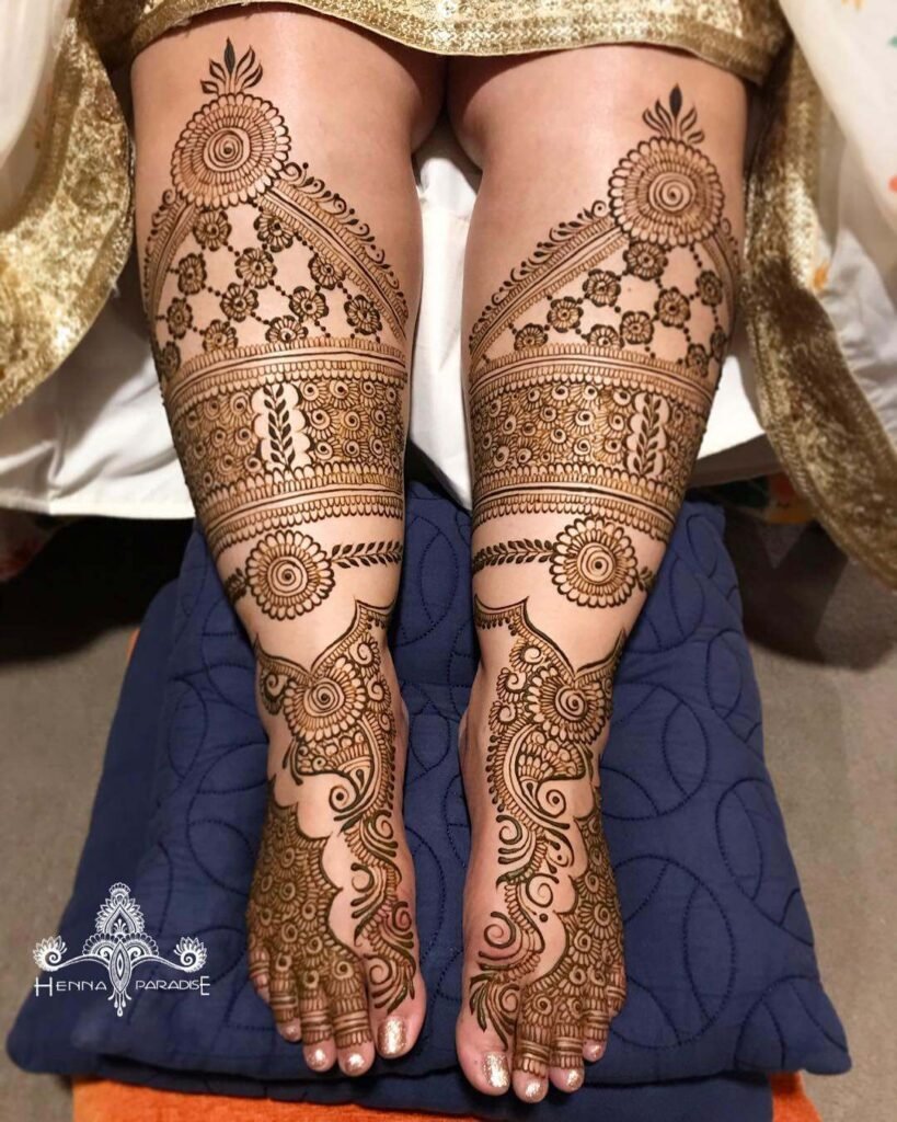Legs Mehndi Design For Bridal दुल्हन के लिए मेहंदी डिजाइन - Girls ...