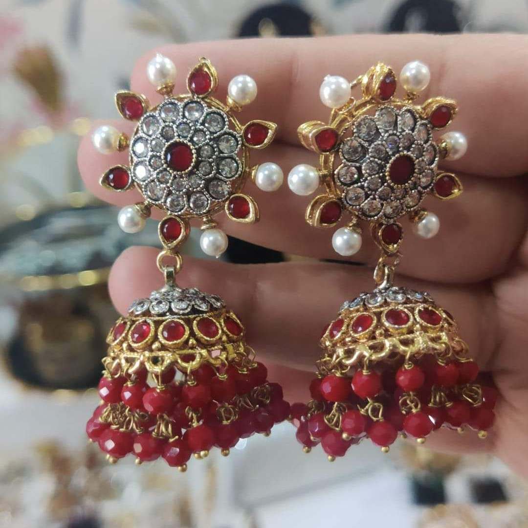 New Colorful Jhumki Earring Designs - Girls Fashion Ideas