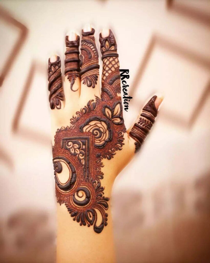Stylish Red Color Mehndi Design 2023 सिम्पल मेहंदी डिजाइन - Girls ...