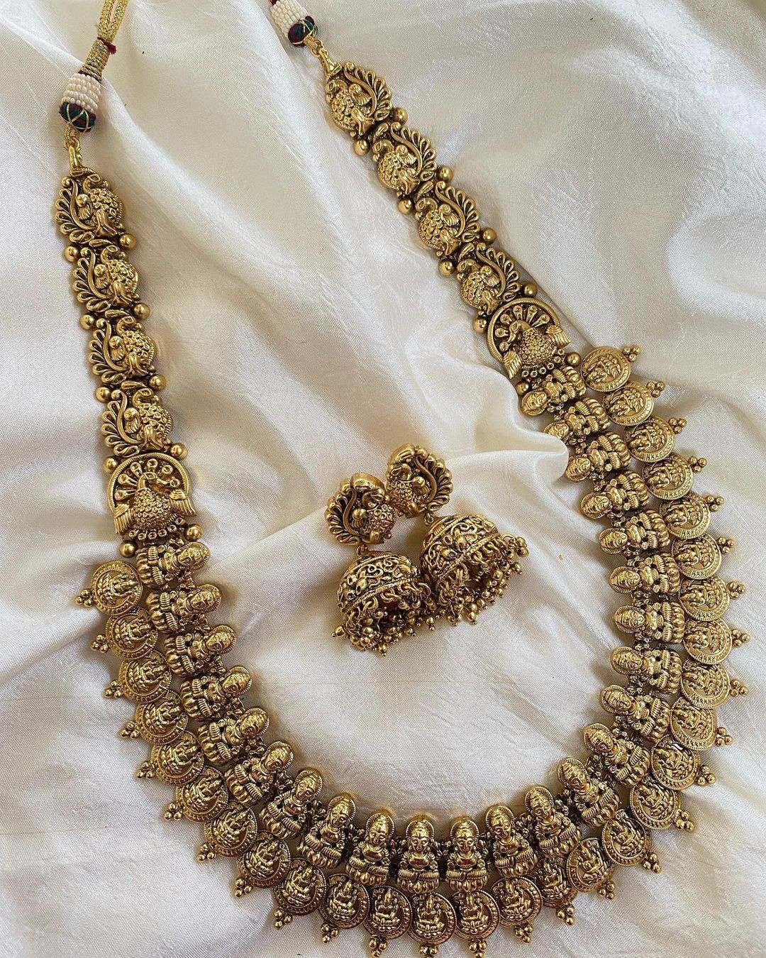 South Jewellery Long Necklace Design Set For women - Girls Fashion Ideas