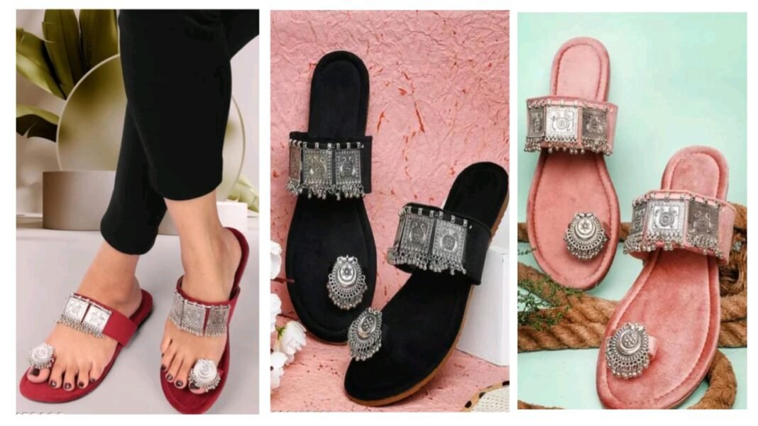 Girls Footwear : Trendy Flat Footwear For Ethnic wear - Girls Fashion Ideas
