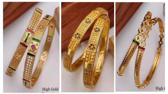 Bangles Design : Stylish Gold-plated Bangles For Girls - Girls Fashion ...