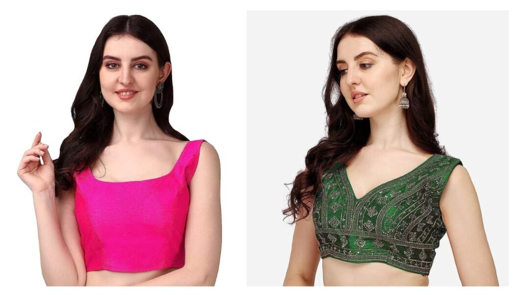 15 Stylish U-Neck Blouse Designs That Perfect for Every Occasion and Style