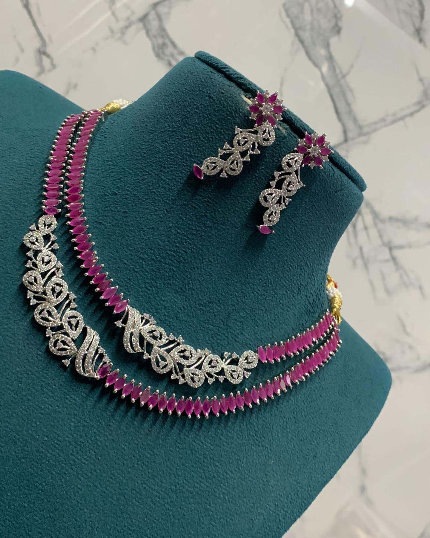 Jewellery Set Design : Latest Ad Jewellery Set Designs For Girls ...