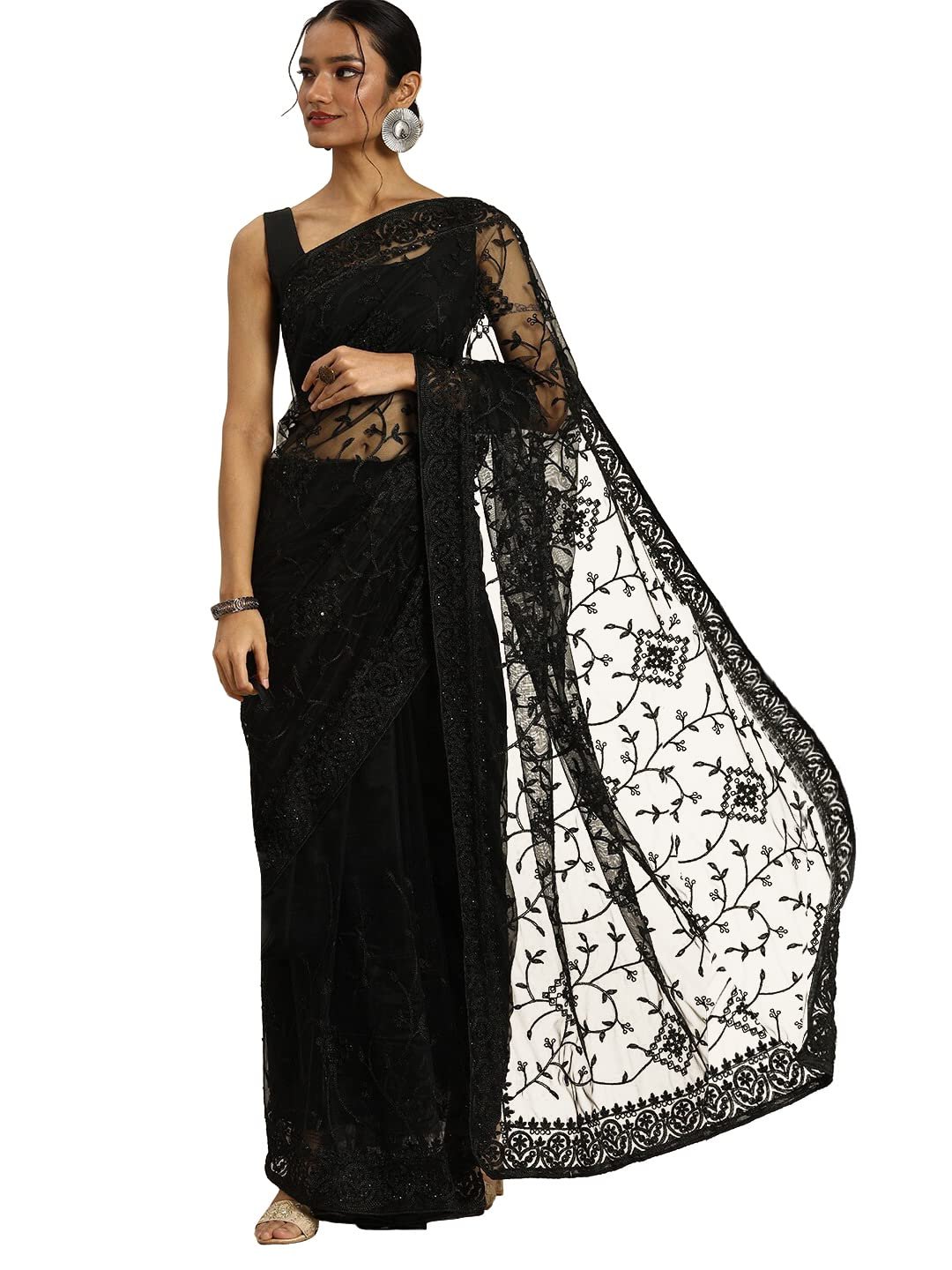 Women Net Saree : New Net Saree Under 1000 - Girls Fashion Ideas