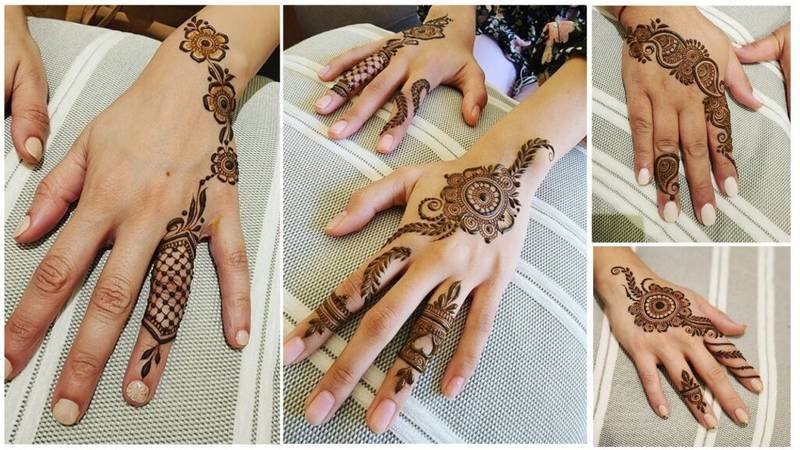 Simple Mehndi Design For Girls सुंदर और आसान मेहंदी डिजाइन - Girls ...
