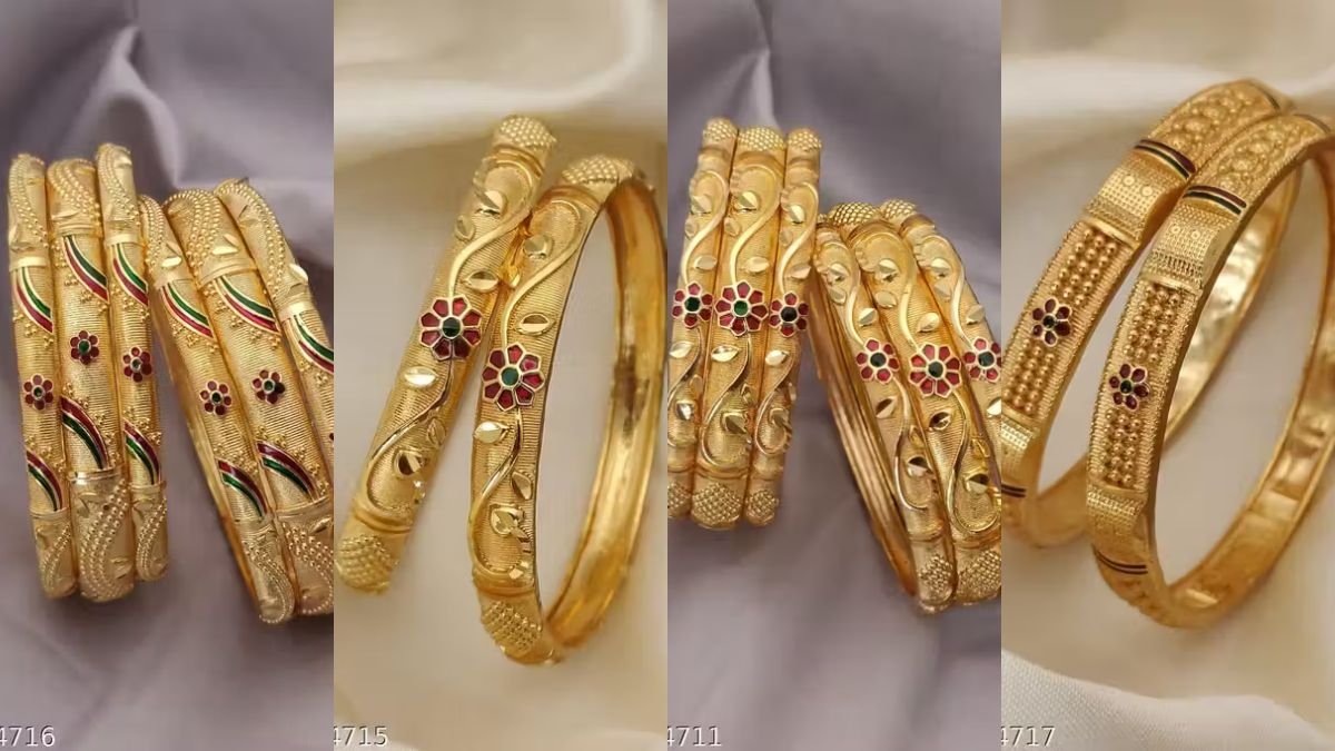 Bangles Designs: Stylish Gold Plated Bangles Designs For Women 2026 ...